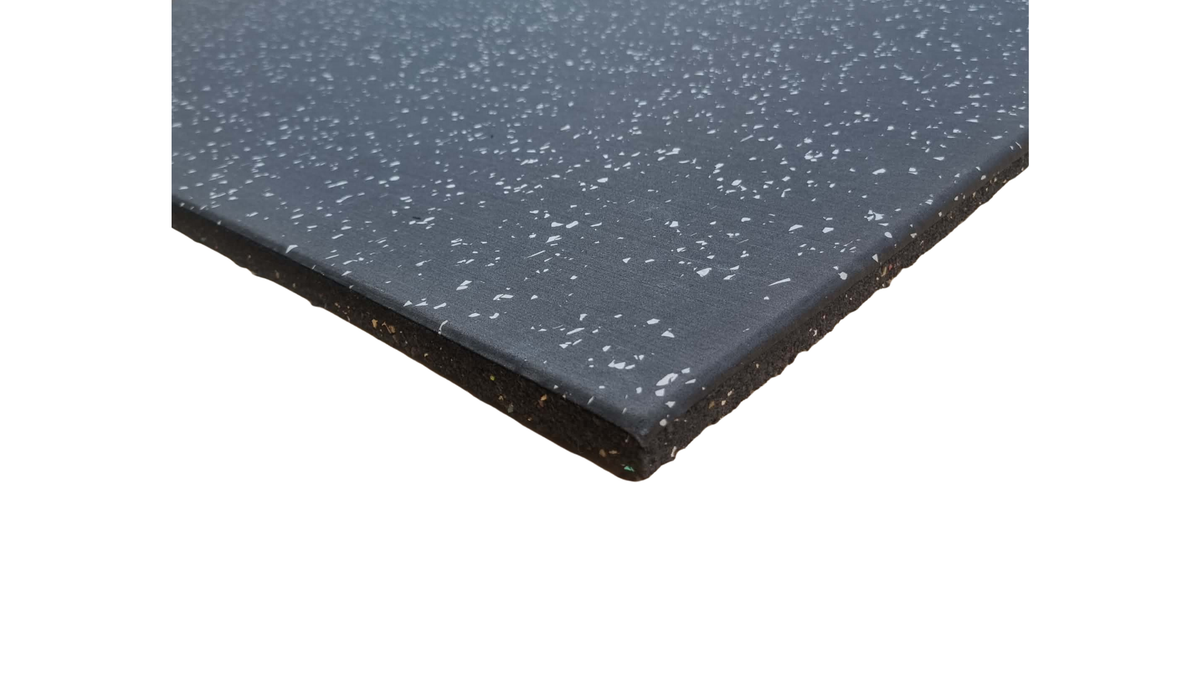 EPDM Rubber Mat - Grey Fleck 1m x 1m x 15mm – Gym Equipment HQ
